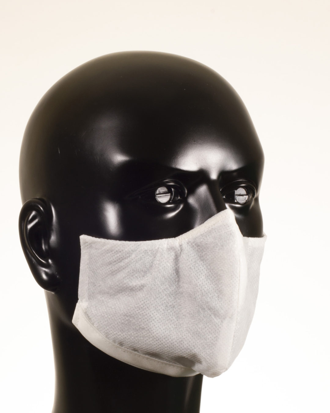 Strapless Face Mask 100% Polypropylene White Fabric with Filter Pocket ...