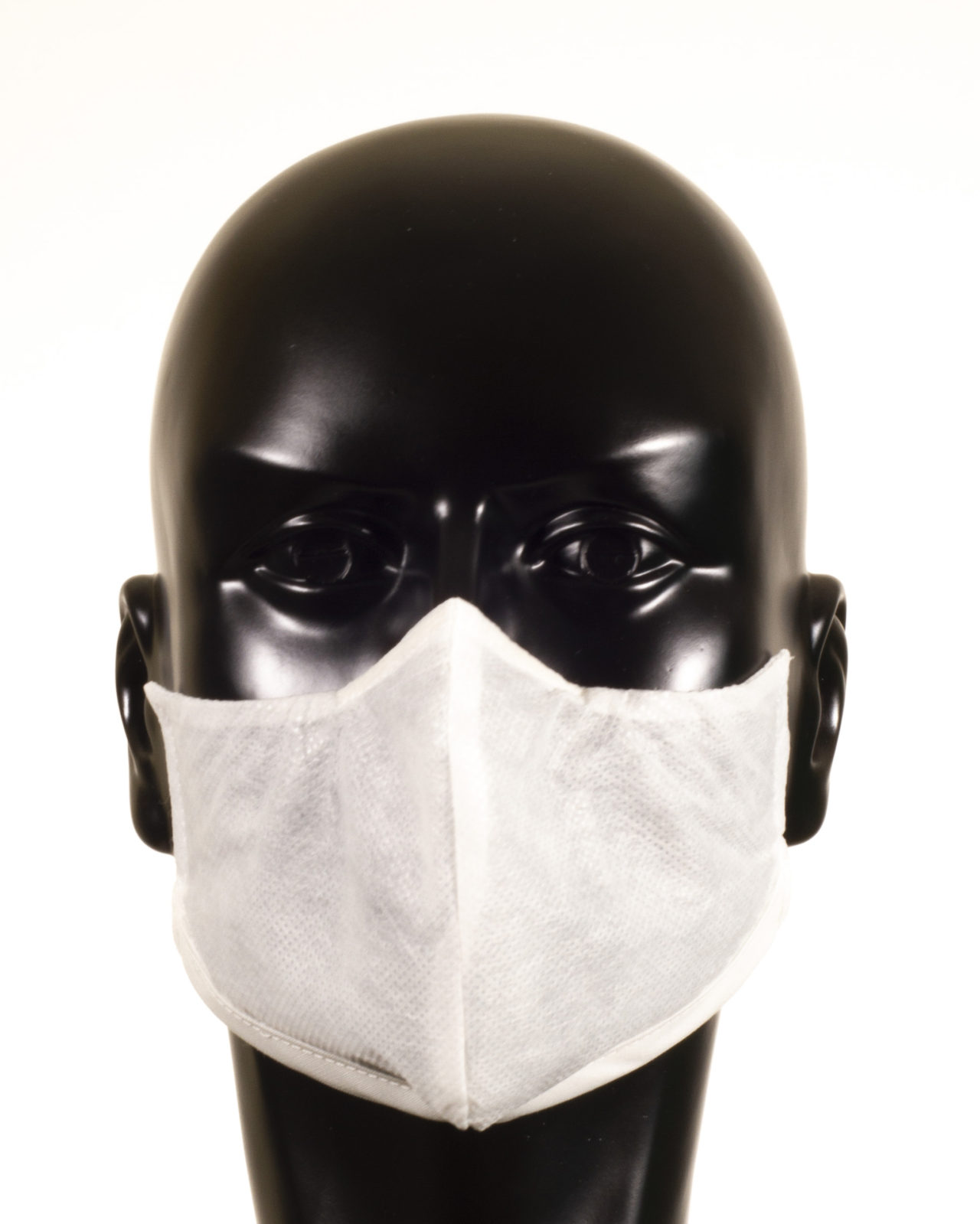 Strapless Face Mask 100% Polypropylene White Fabric with Filter Pocket ...